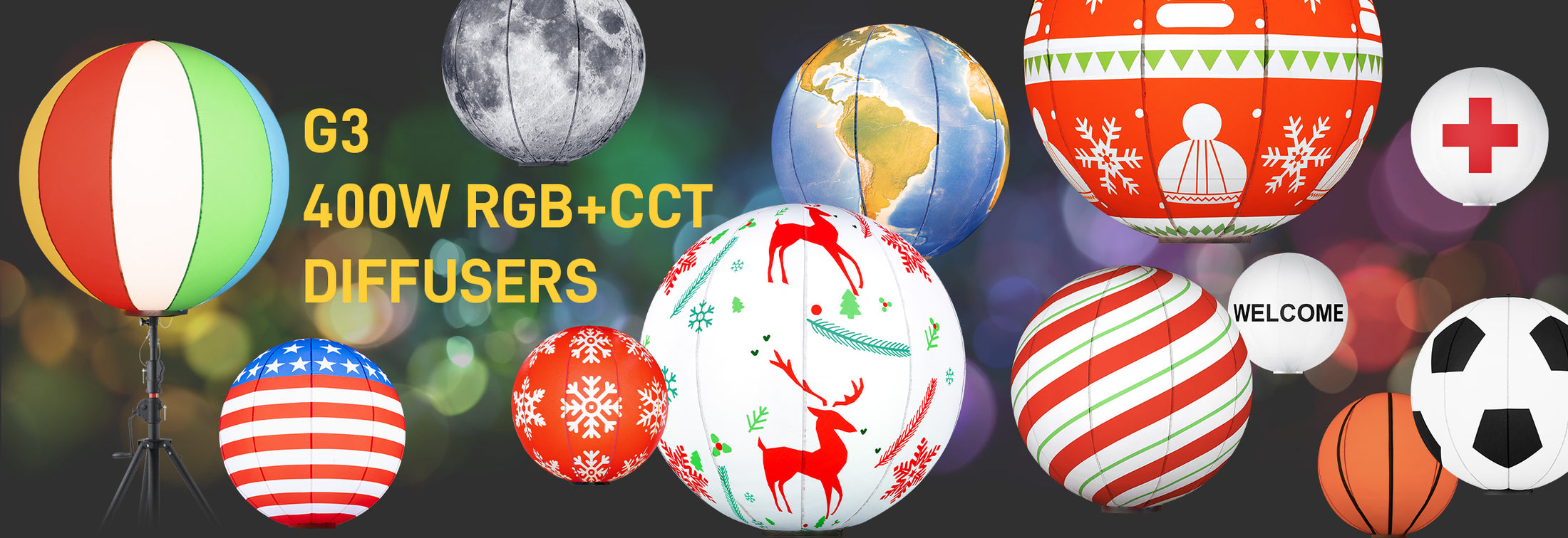 400 Watt RGB+CCT Diffusers