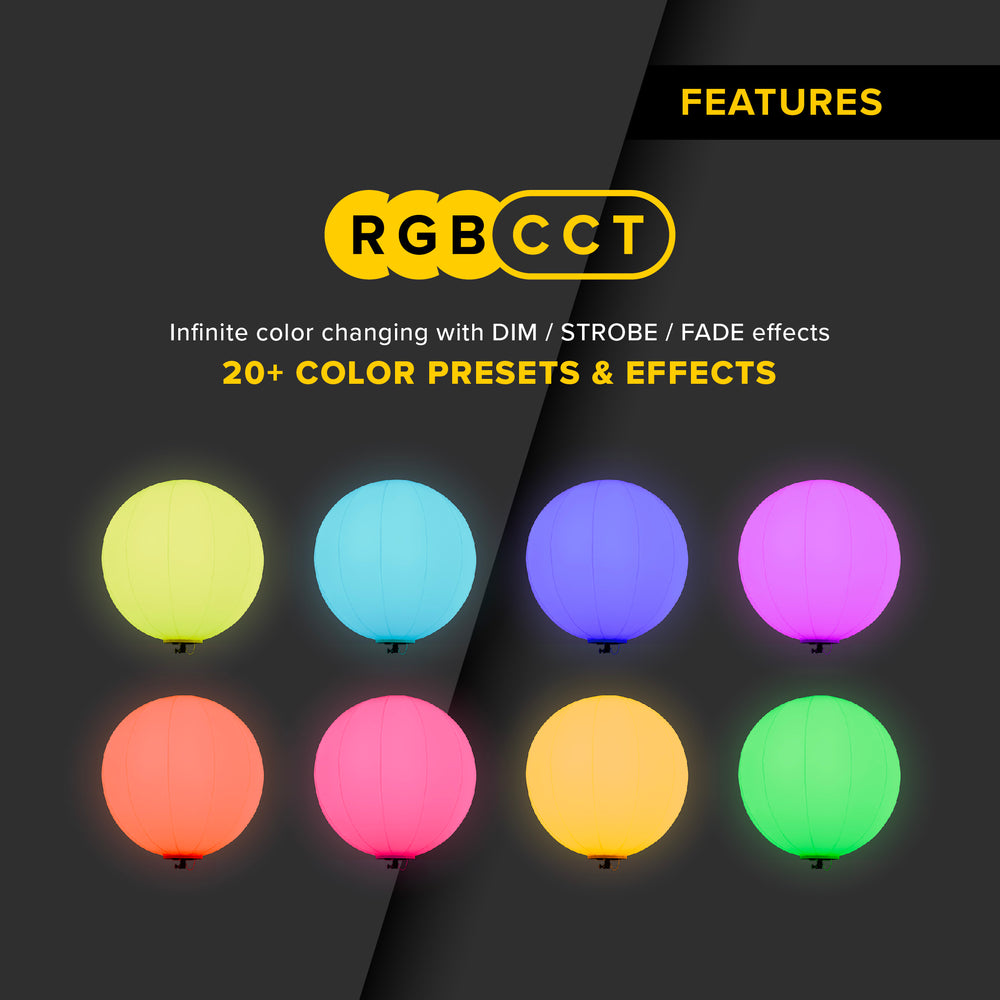 G3 400 Watt RGB+CCT Balloon Light Kit